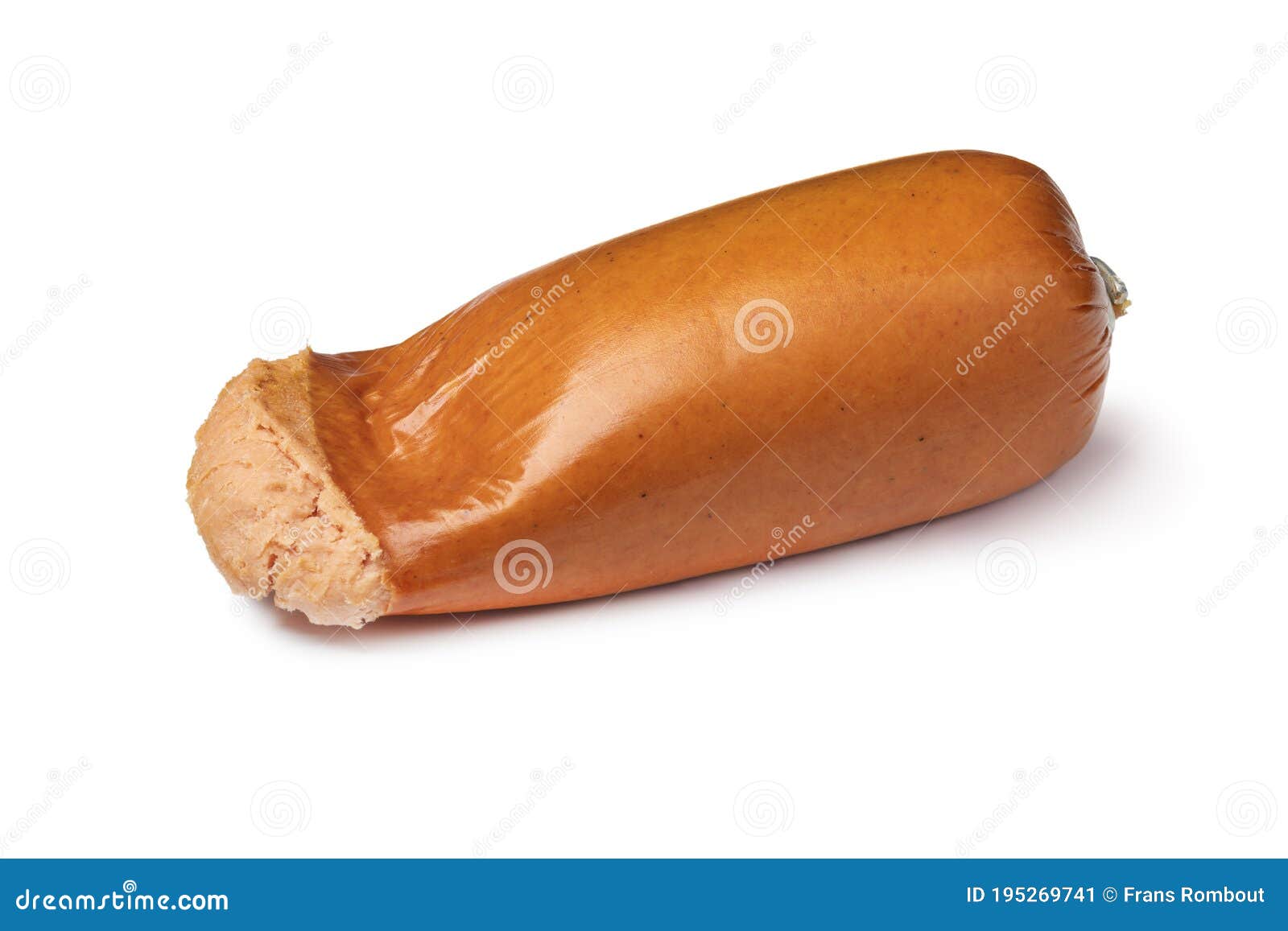 Single Traditional German Teewurst Stock Image - Image of open, studio ...
