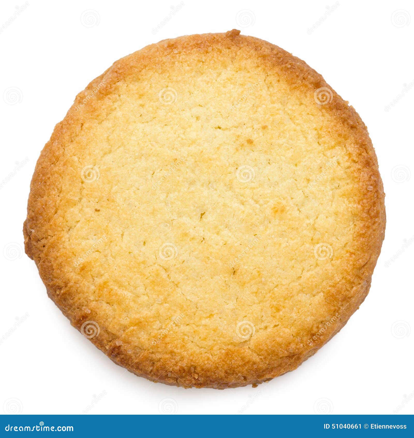 Single Traditional Round Butter Biscuit. Stock Image - Image of ...