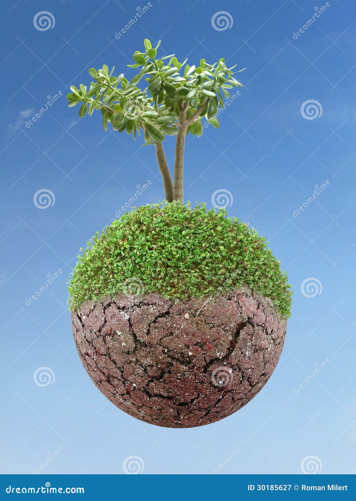 Green planet and tree stock image. Image of abstract - 30185627