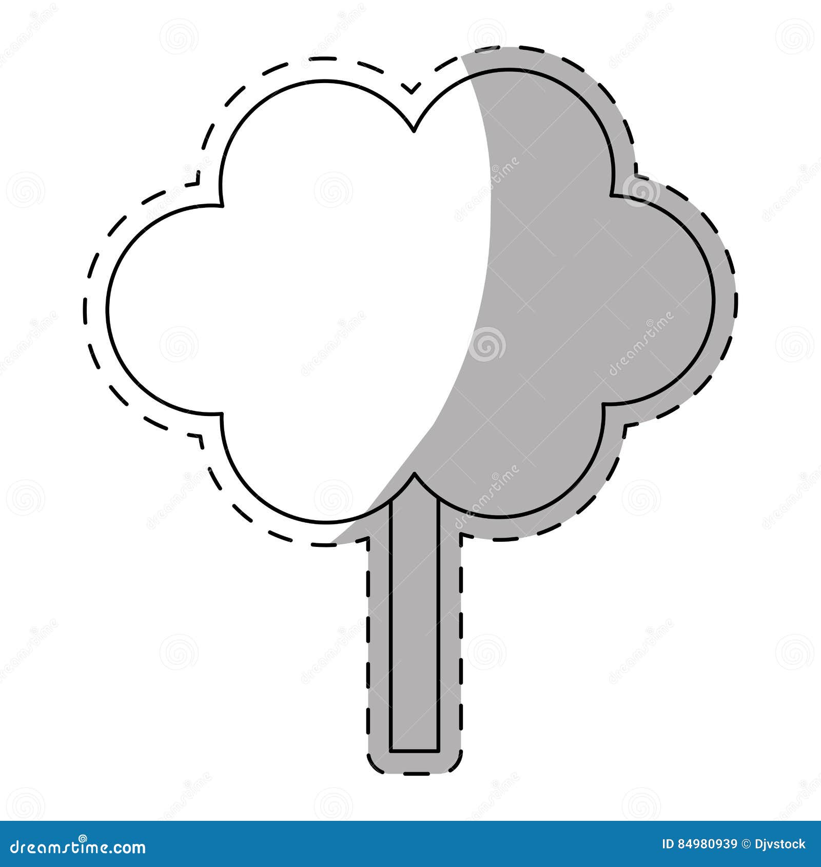 Single tree icon image stock illustration. Illustration of tree - 84980939