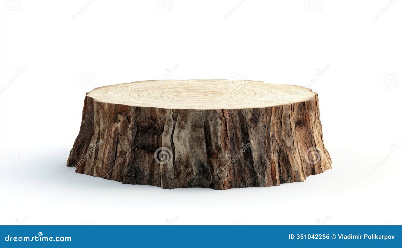A Single Tree Trunk on a White Surface, Ideal for Use in Product or ...