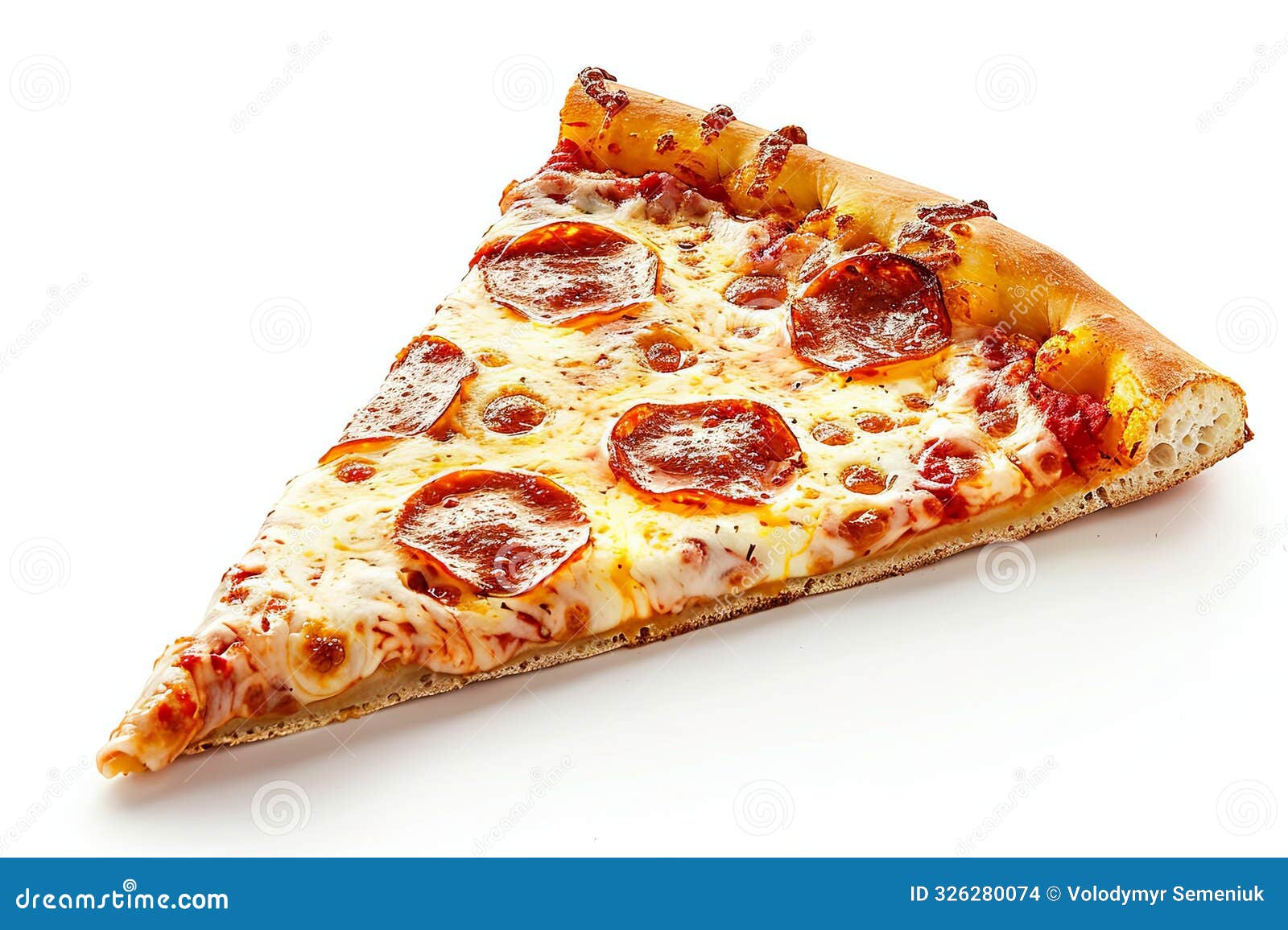 Single Triangular Slice Of Pizza On White Background Stock Photography ...