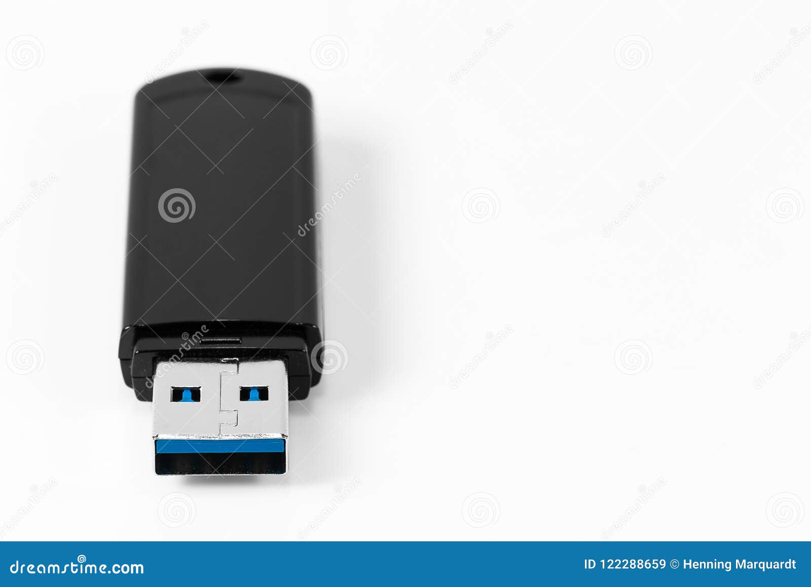 USB 3.0 Flash Drive without Cap Isolated on White Background Stock ...