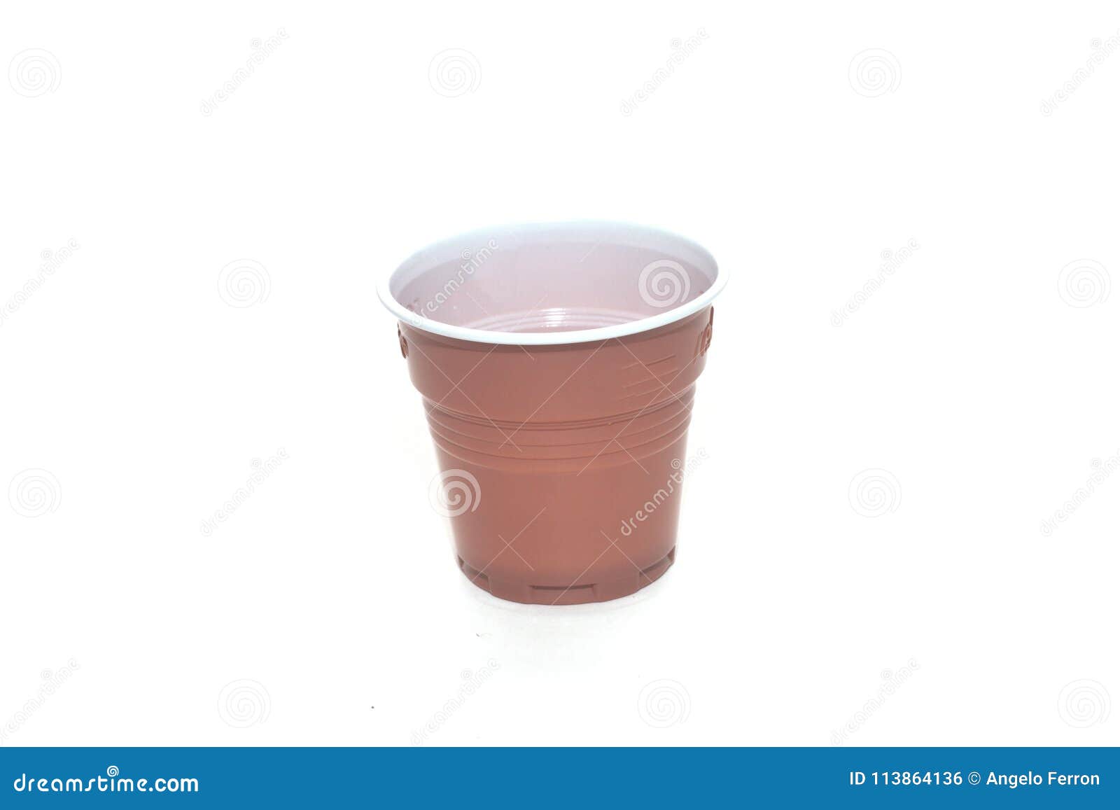 Single-use Glass from Coffee Machine Stock Photo - Image of recycling ...