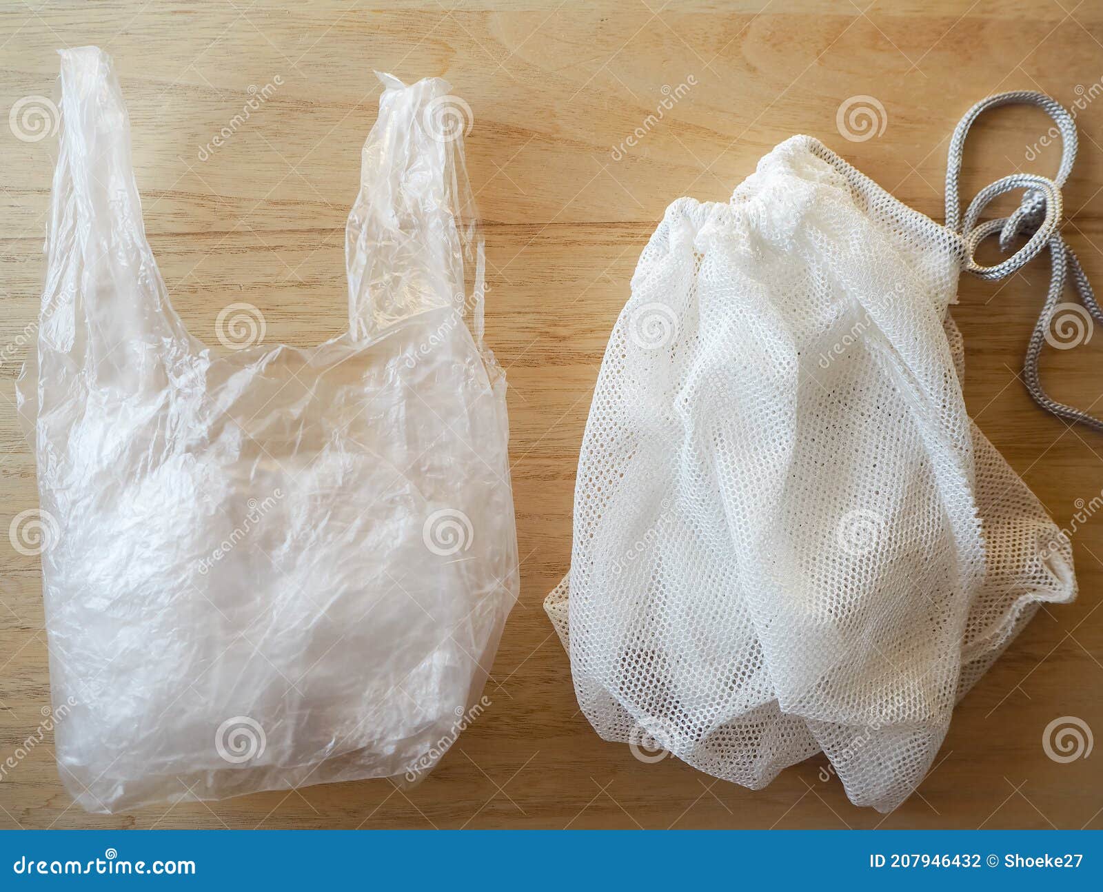 Single-use Plastic Bag and Reusable Vegetable Bag As a Sustainable ...
