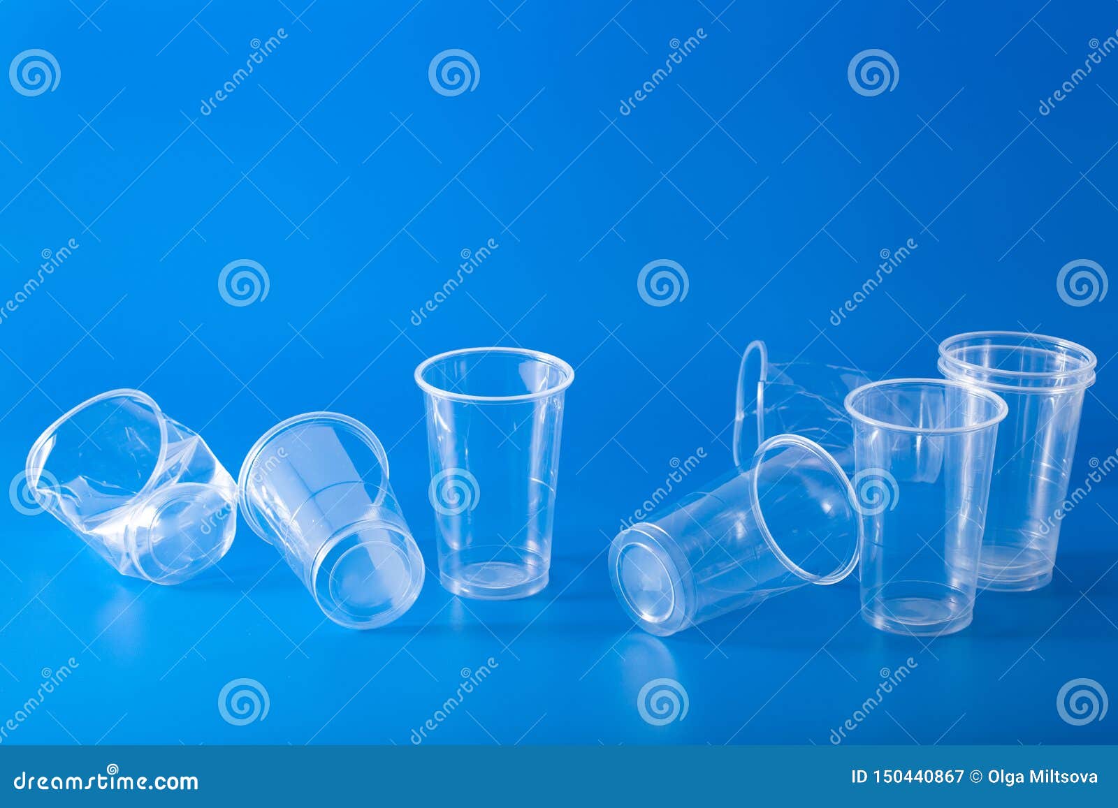 Single Use Plastic Cup. Concept of Recycling Plastic, Plastic Waste ...