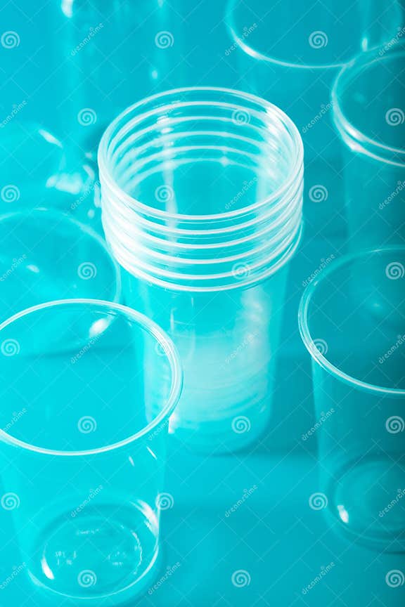 Single Use Plastic Cup. Concept of Recycling Plastic, Plastic Waste ...