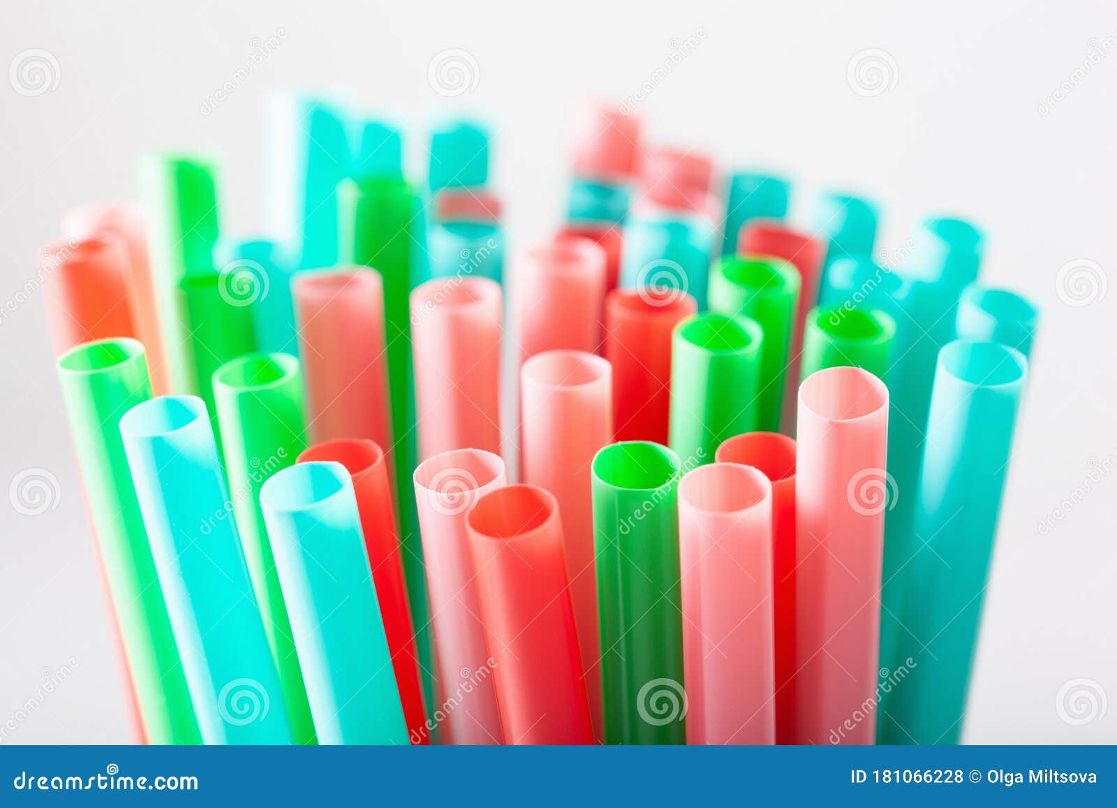 Single Use Plastic Drinking Straws Stock Photo - Image of beverage ...