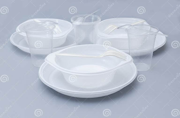 Single-use Plastic Objects Arranged Stock Photo - Image of empty, ideas ...
