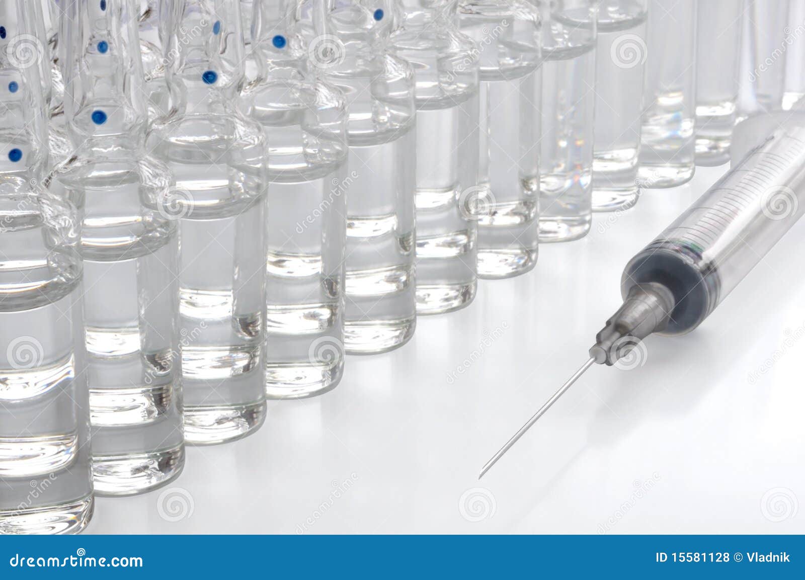 Single use syringe stock photo. Image of glass, health - 15581128