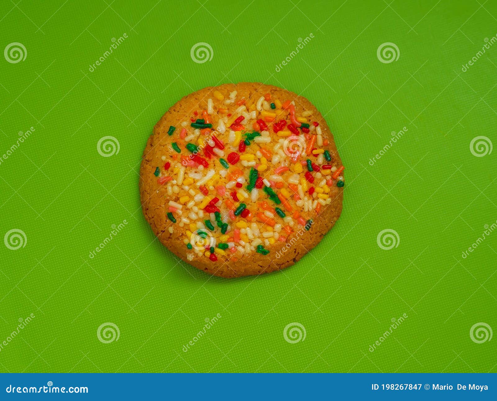 Red Centered Jam Biscuits With A Strawberry Flavor And On A Plain White ...