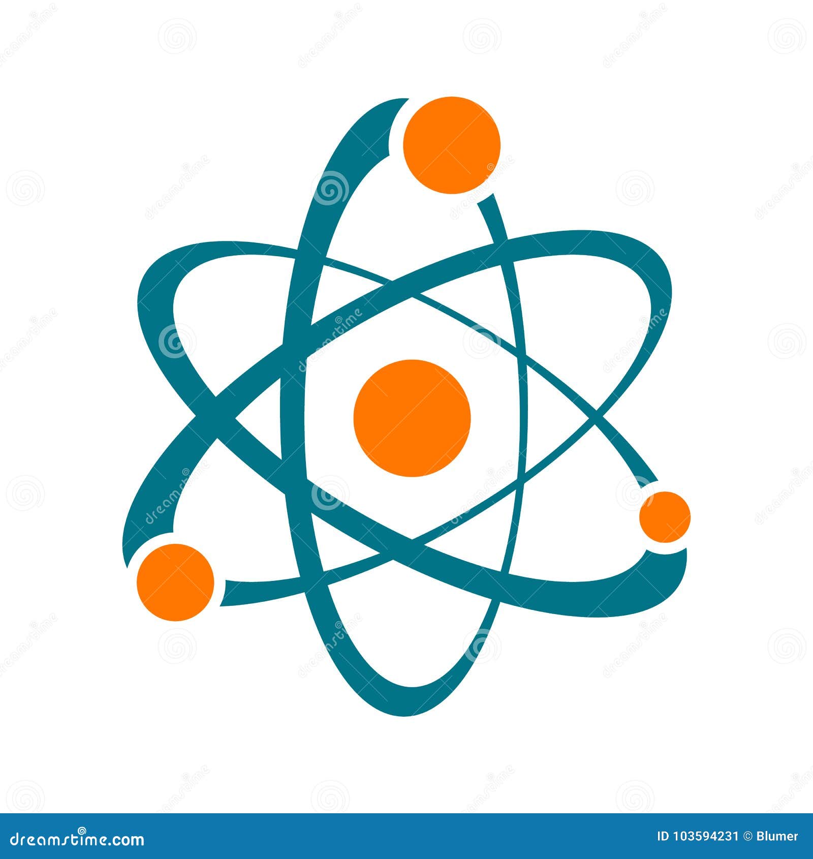 Single Vector Abstract Atom Sign Icon Stock Vector - Illustration of ...