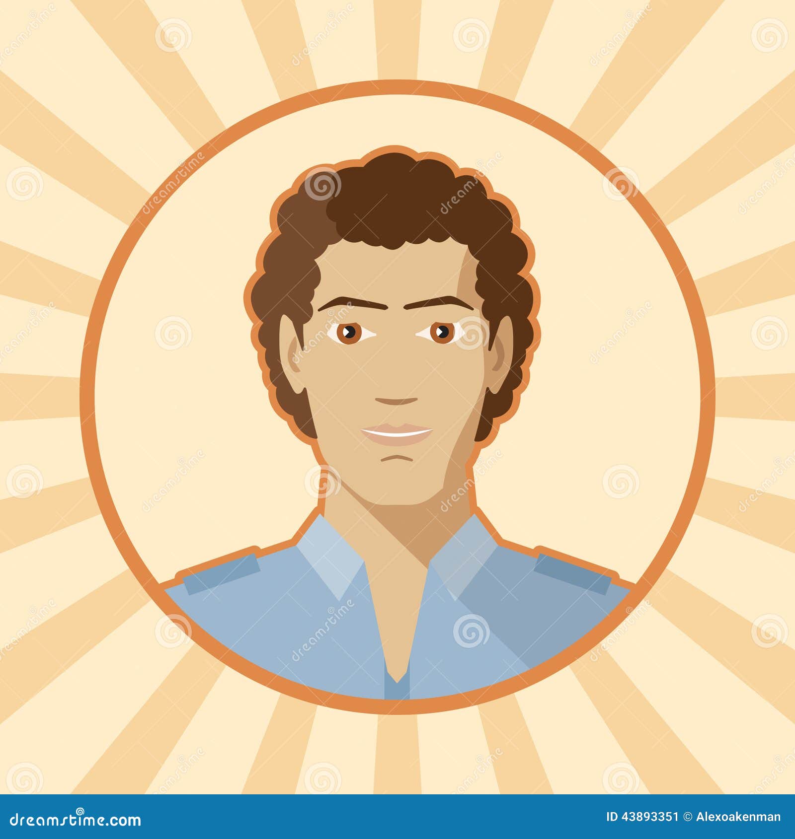 Single vector man avatar. stock vector. Illustration of vector - 43893351