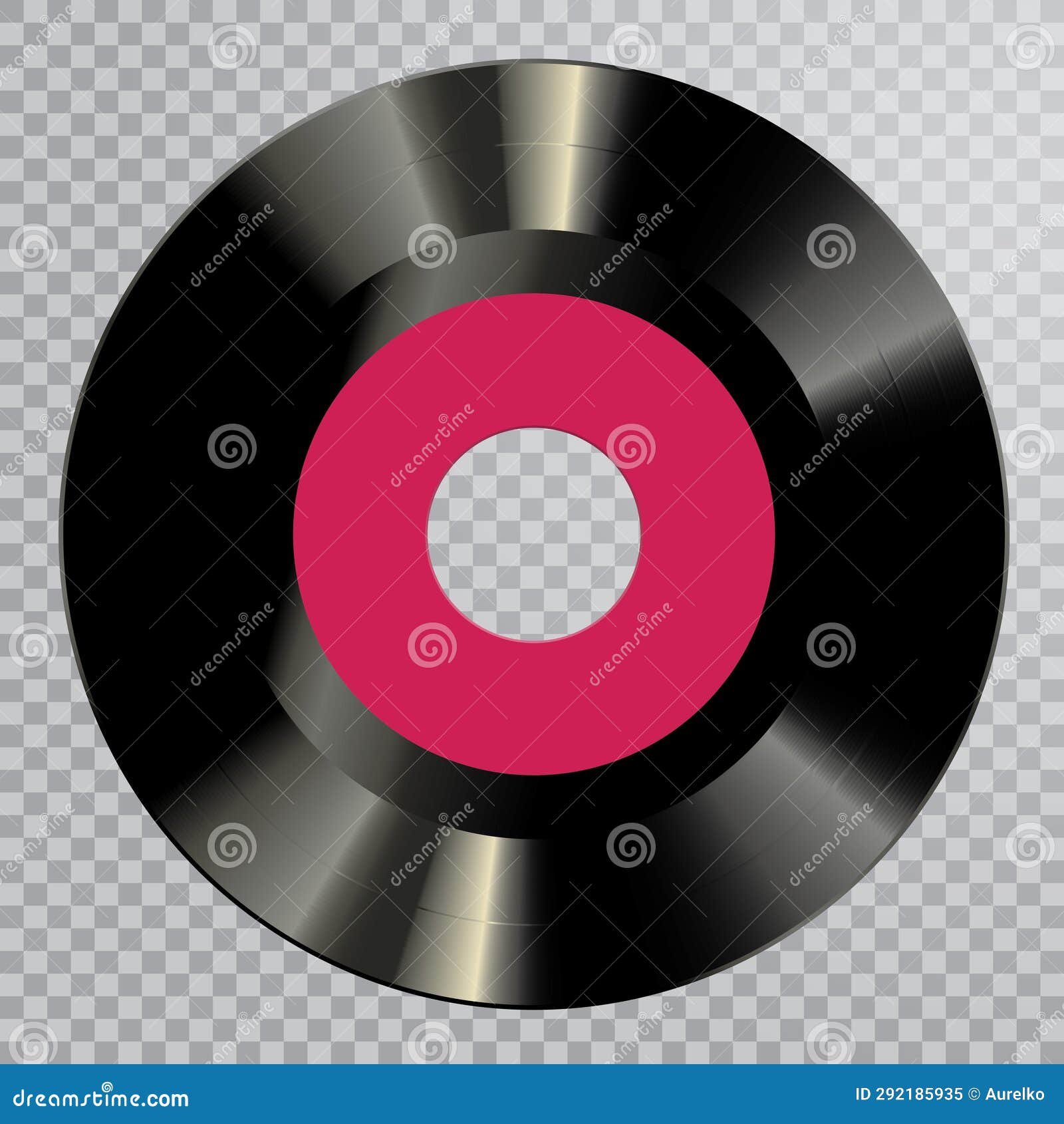 Single vinyl violet hole stock illustration. Illustration of long ...