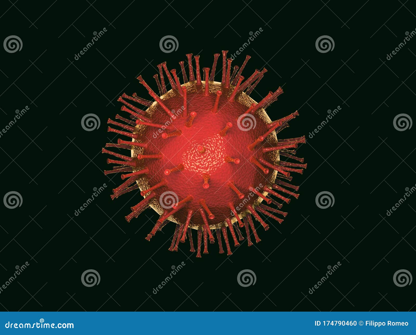 Single Red Virus Cell Symbol Stock Photography | CartoonDealer.com ...