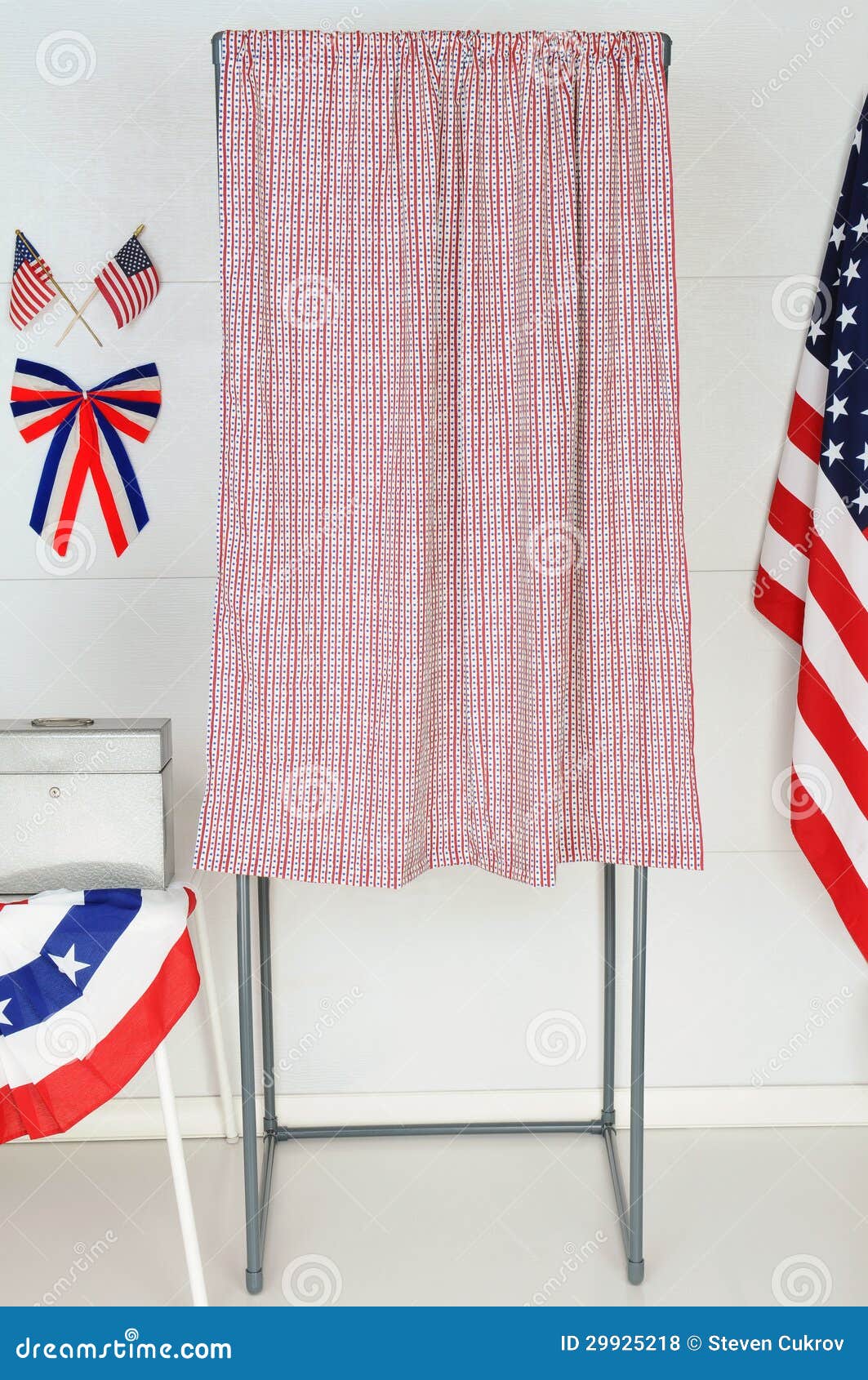 Single Voting Booth stock photo. Image of america, ballot - 29925218