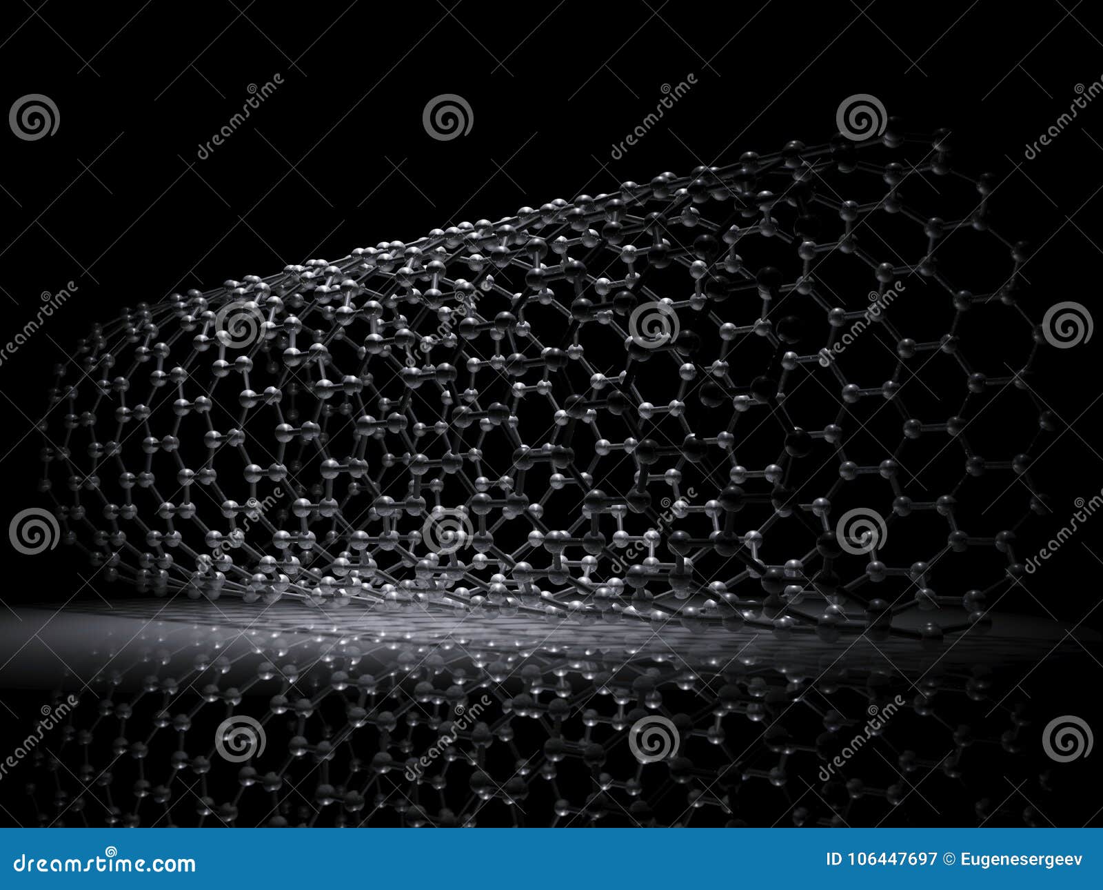 Nanotubes Molecular Structure Scheme Stock Illustration - Illustration ...