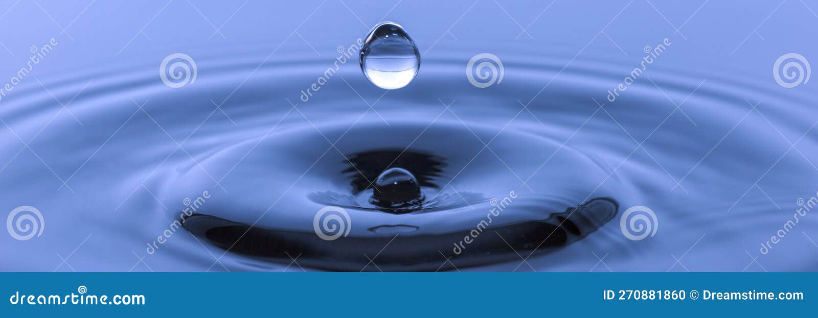 Single Water Drop Falling Down To Surface Stock Photo - Image of drop ...