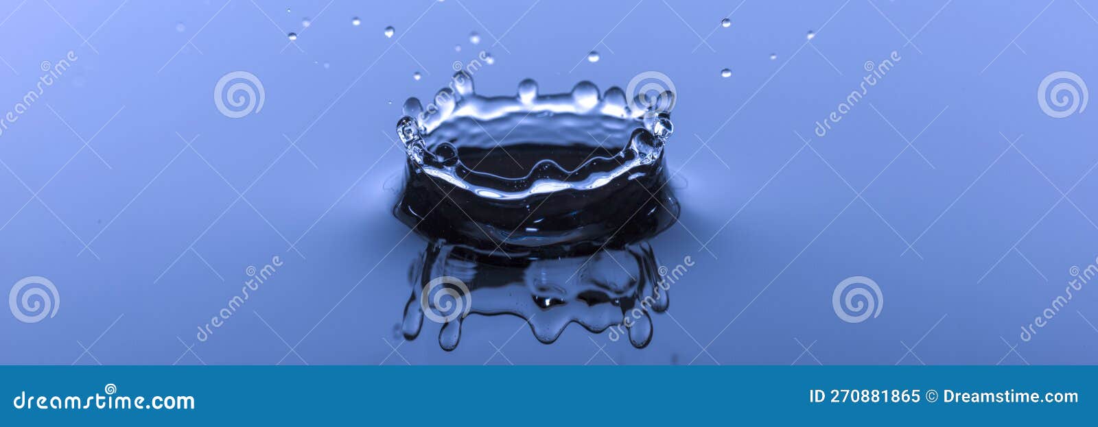 Single Water Drop Falling Down To Surface Stock Image - Image of color ...