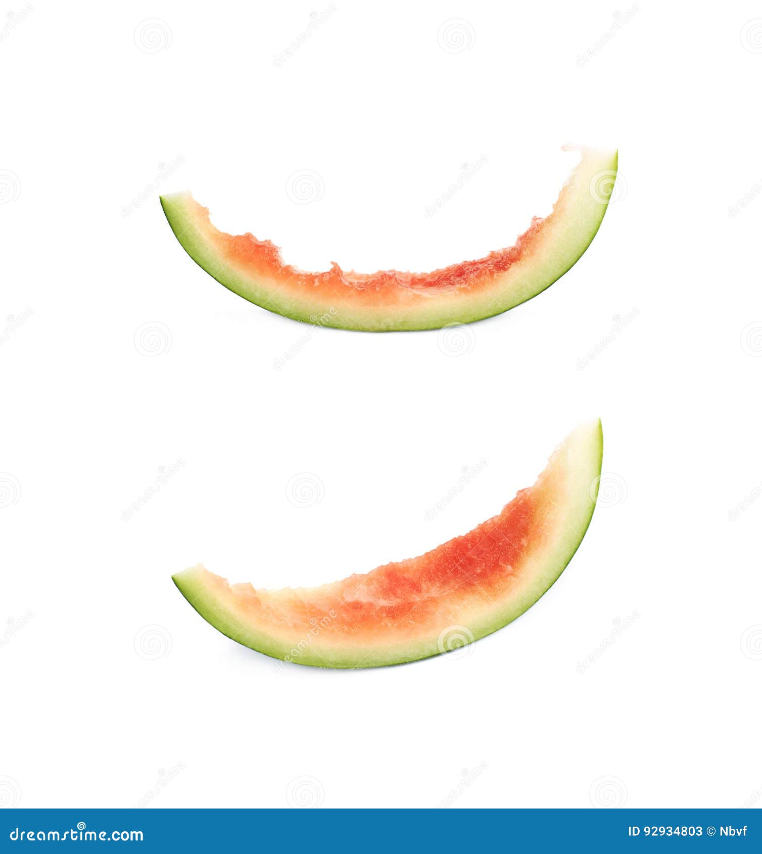 Single Watermelon Rind Isolated Stock Image - Image of sliced ...