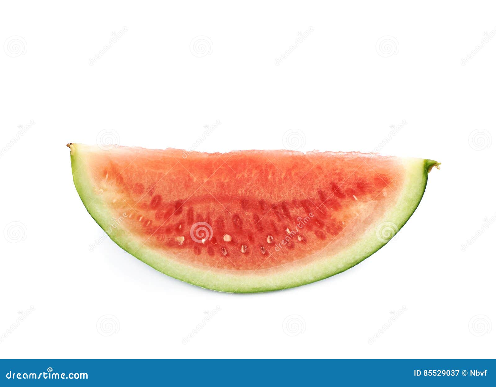 Single Watermelon Slice Isolated Stock Image - Image of isolated ...