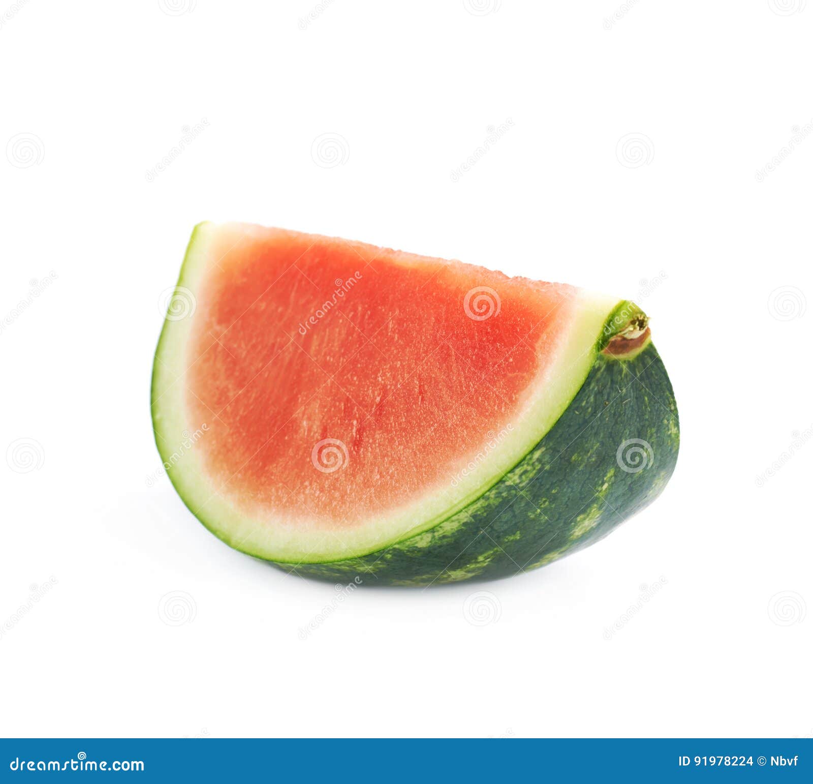 Single Watermelon Slice Isolated Stock Photo - Image of color, isolated ...