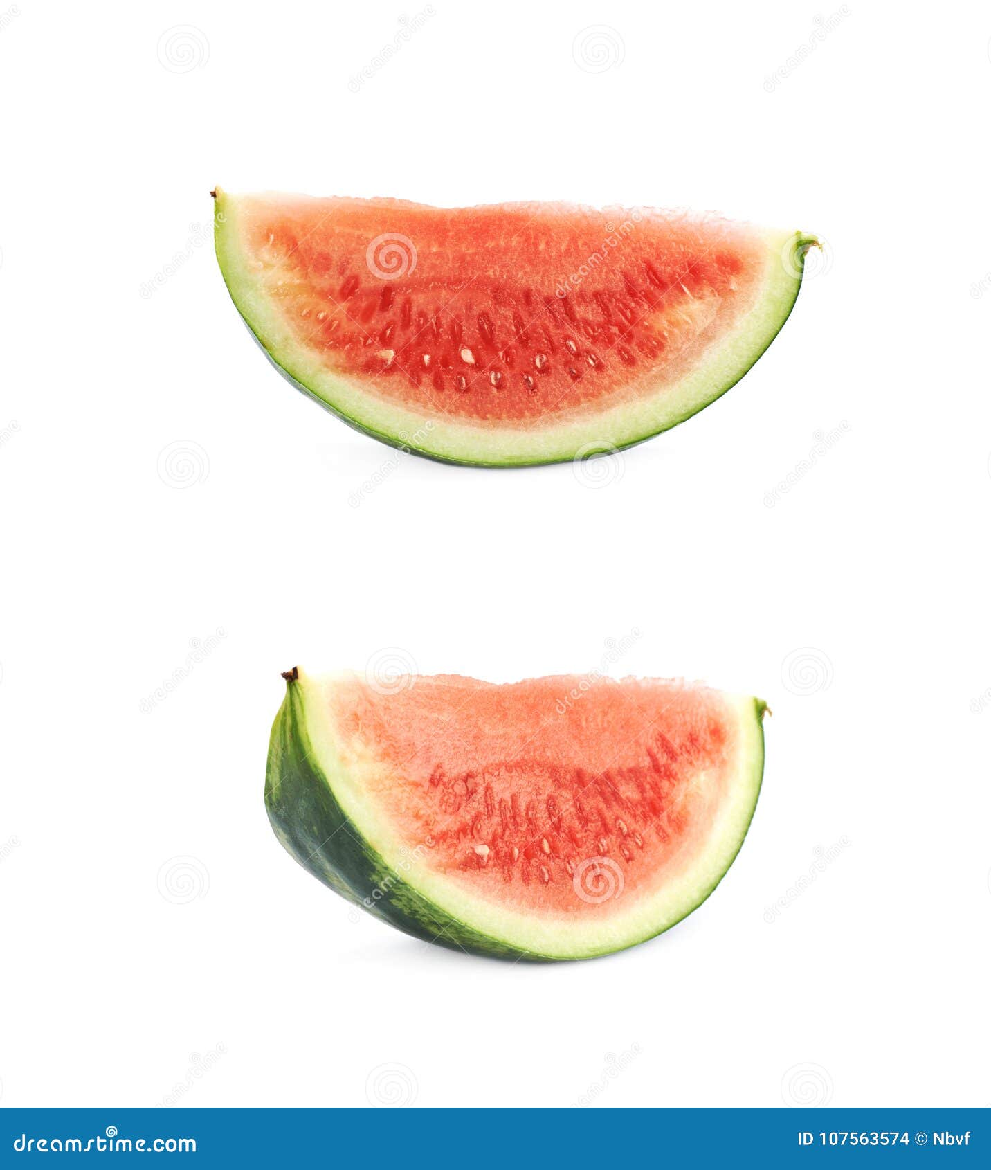 Single Watermelon Slice Isolated Stock Photo - Image of background ...