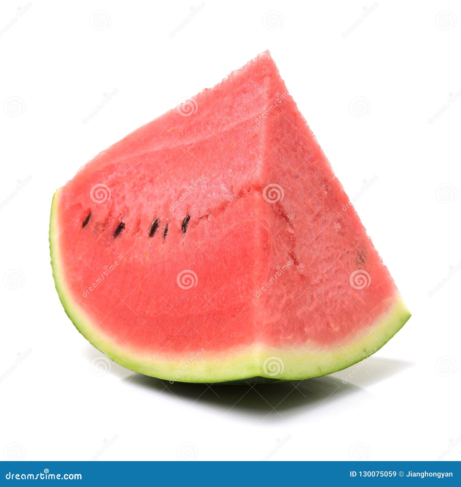 Single Watermelon Triangular Slice Stock Image - Image of triangular ...