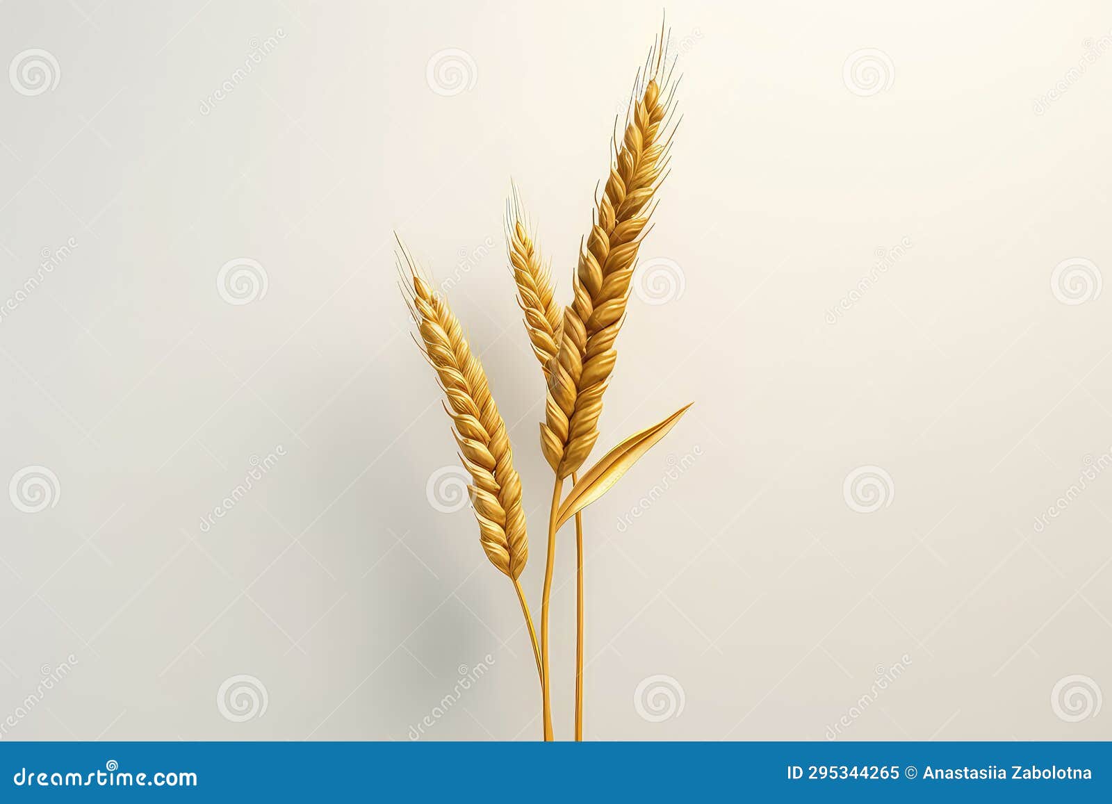 Single Wheat Stalk Symbolizes Harvest and Abundance Stock Illustration ...