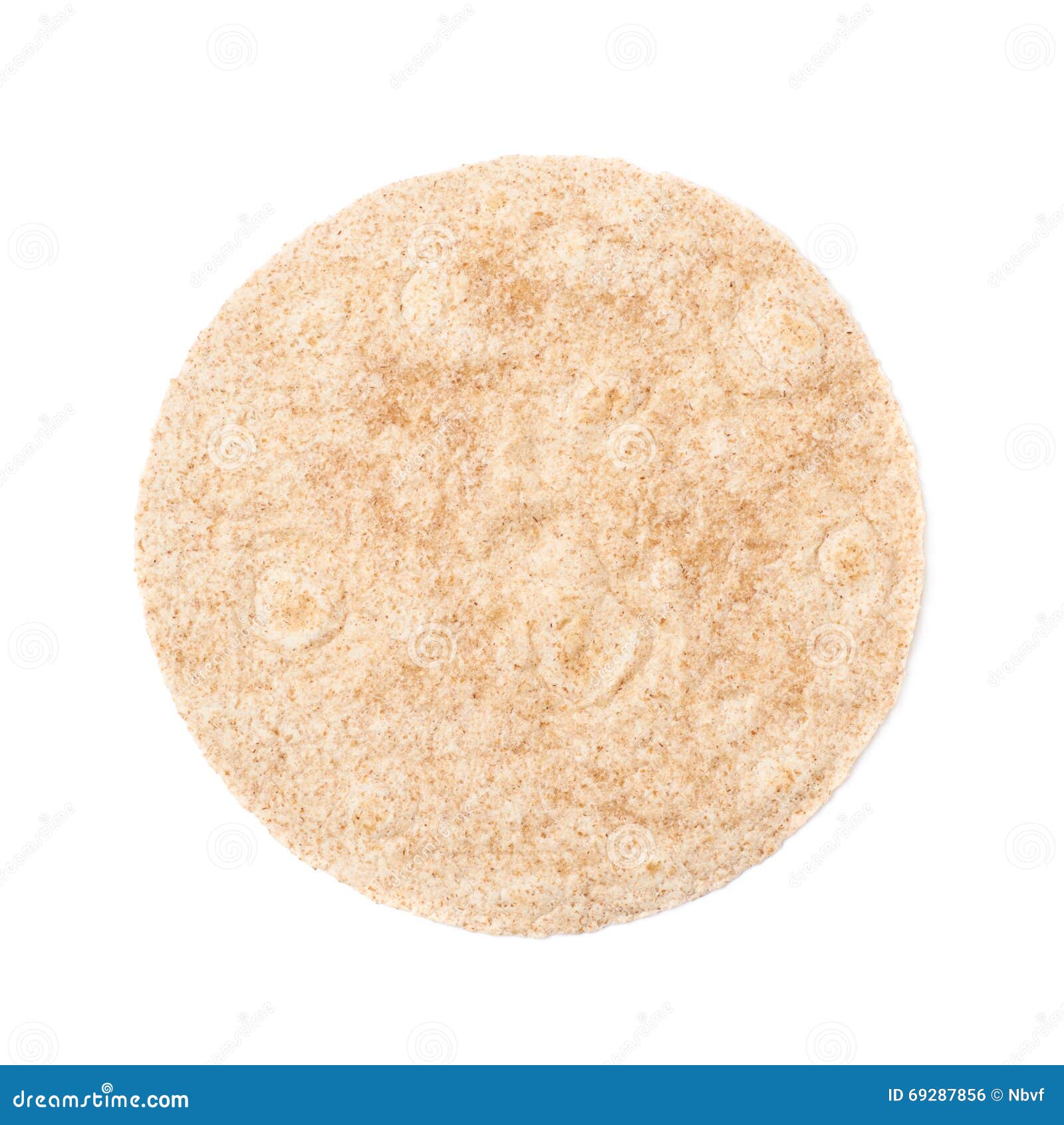 Single wheat tortilla stock photo. Image of baked, bread - 69287856