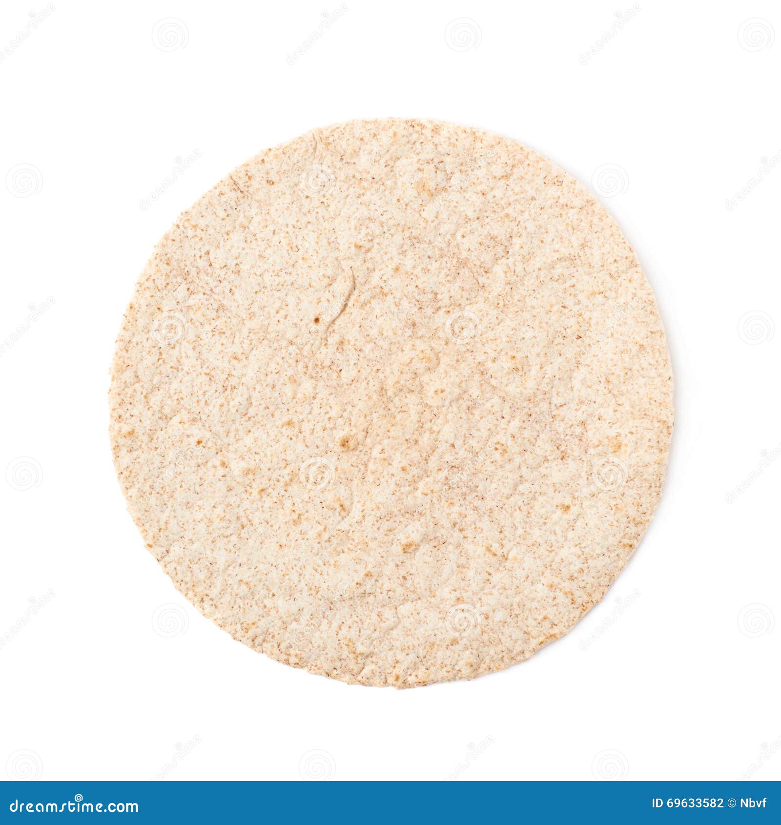 Single Wheat Tortilla Isolated Stock Photo - Image of flatbread ...