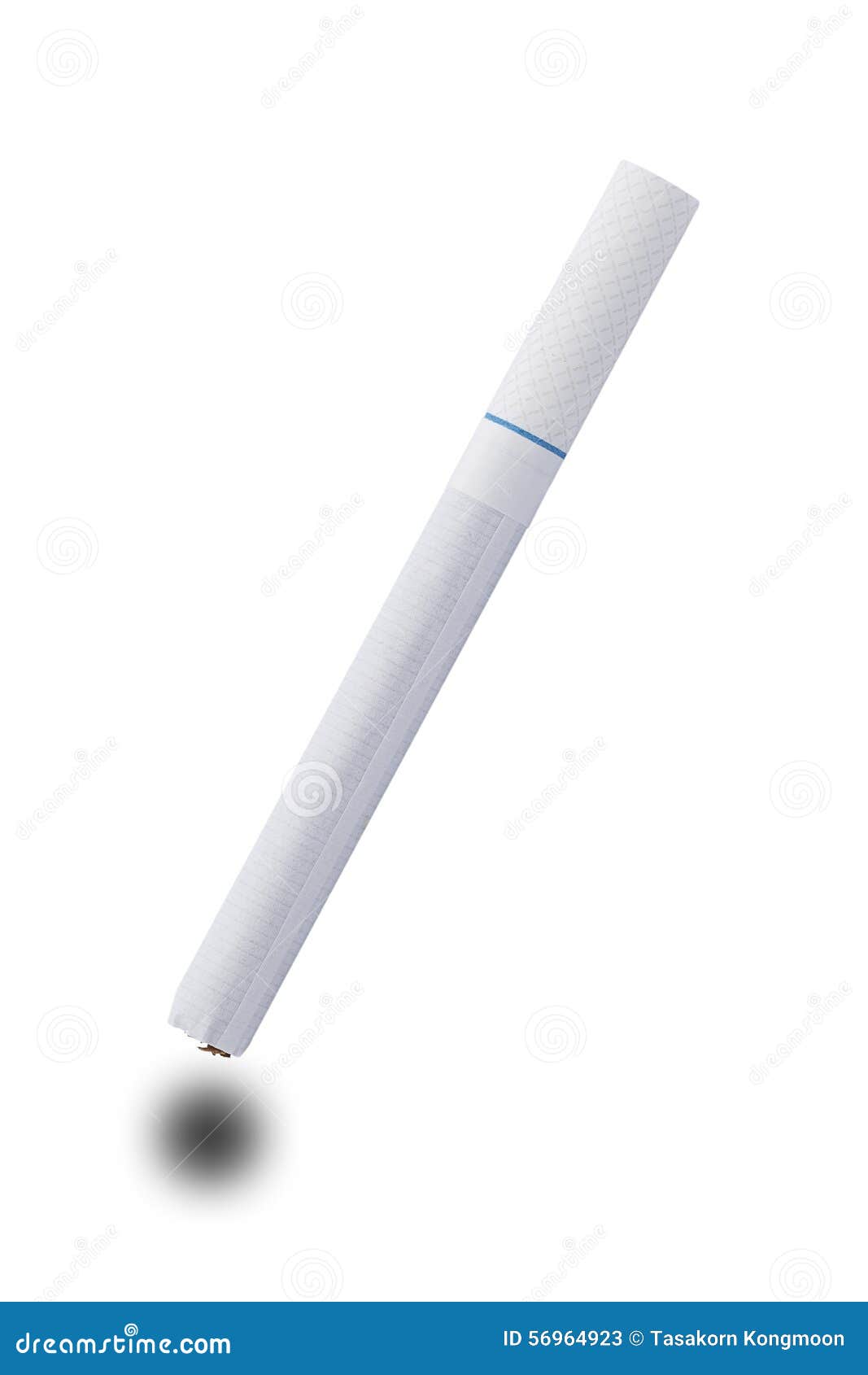 Single White Cigarette Isolated on White Stock Image - Image of ...