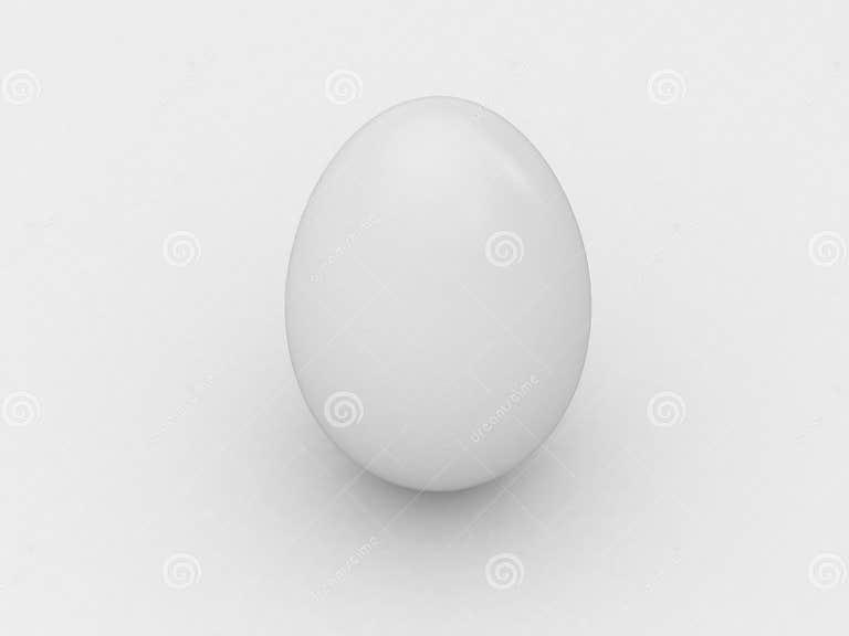 Single white egg stock illustration. Illustration of nature - 12925267