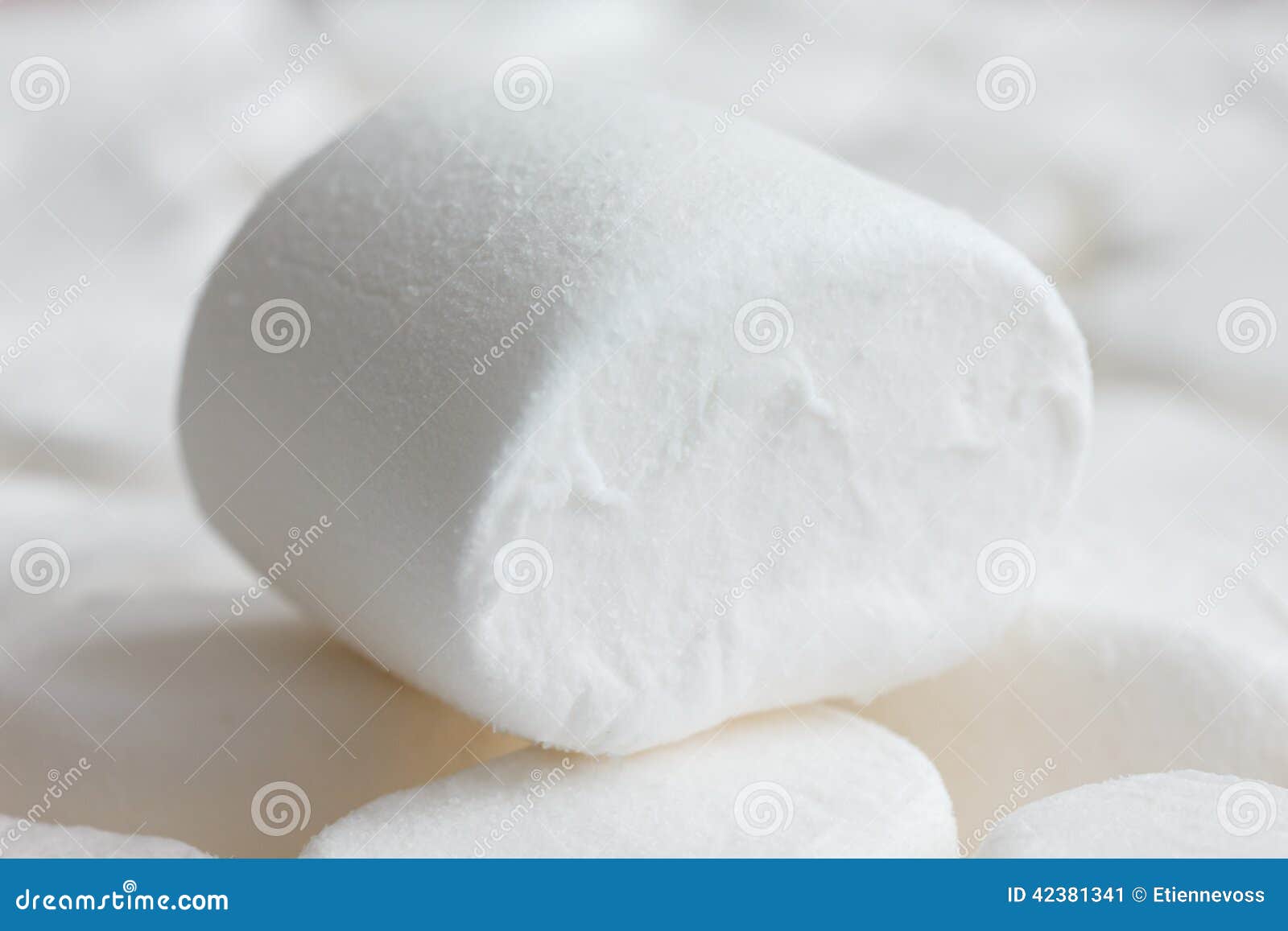 Single white marshmallow stock image. Image of single - 42381341