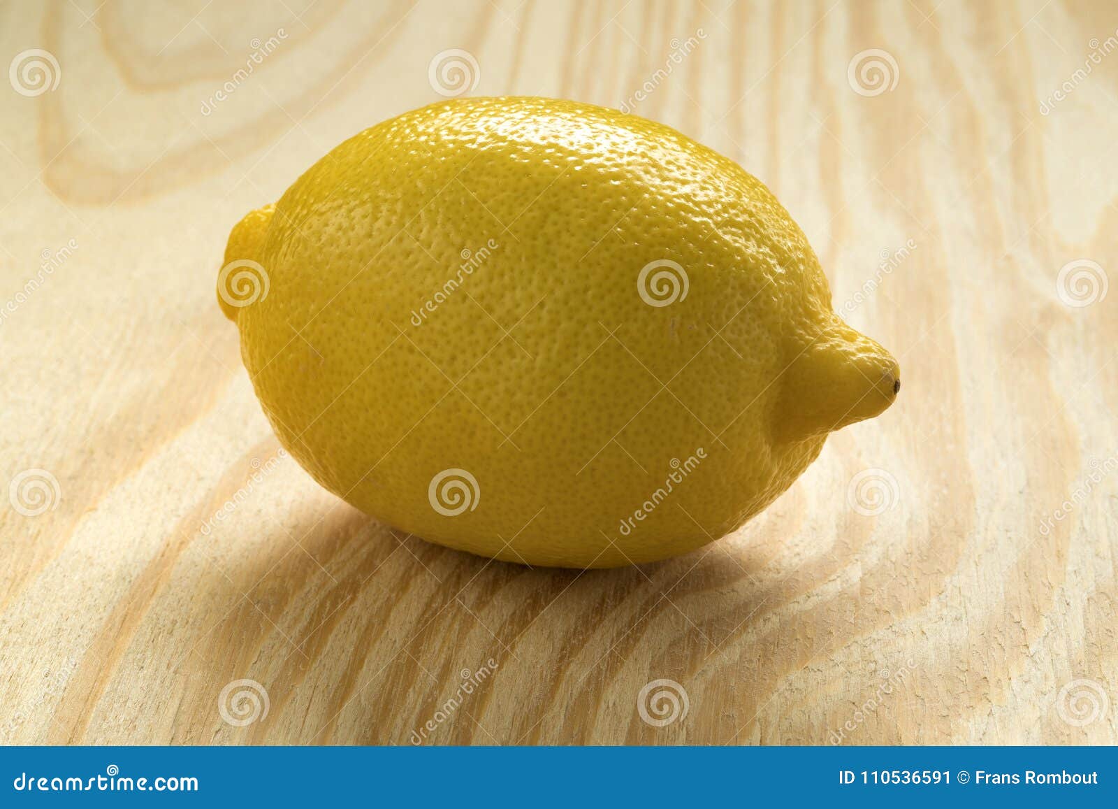 Single whole fresh lemon stock image. Image of fresh - 110536591