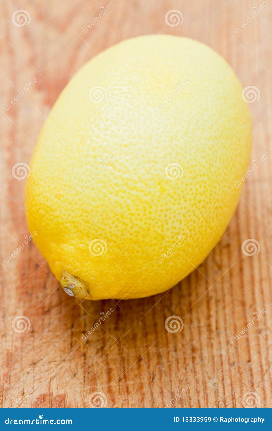 Single whole lemon stock image. Image of yellow, fruit - 13333959
