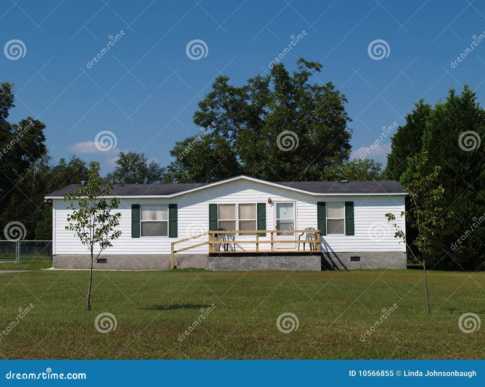 Single-wide Mobile Residential Home Stock Image - Image of private ...