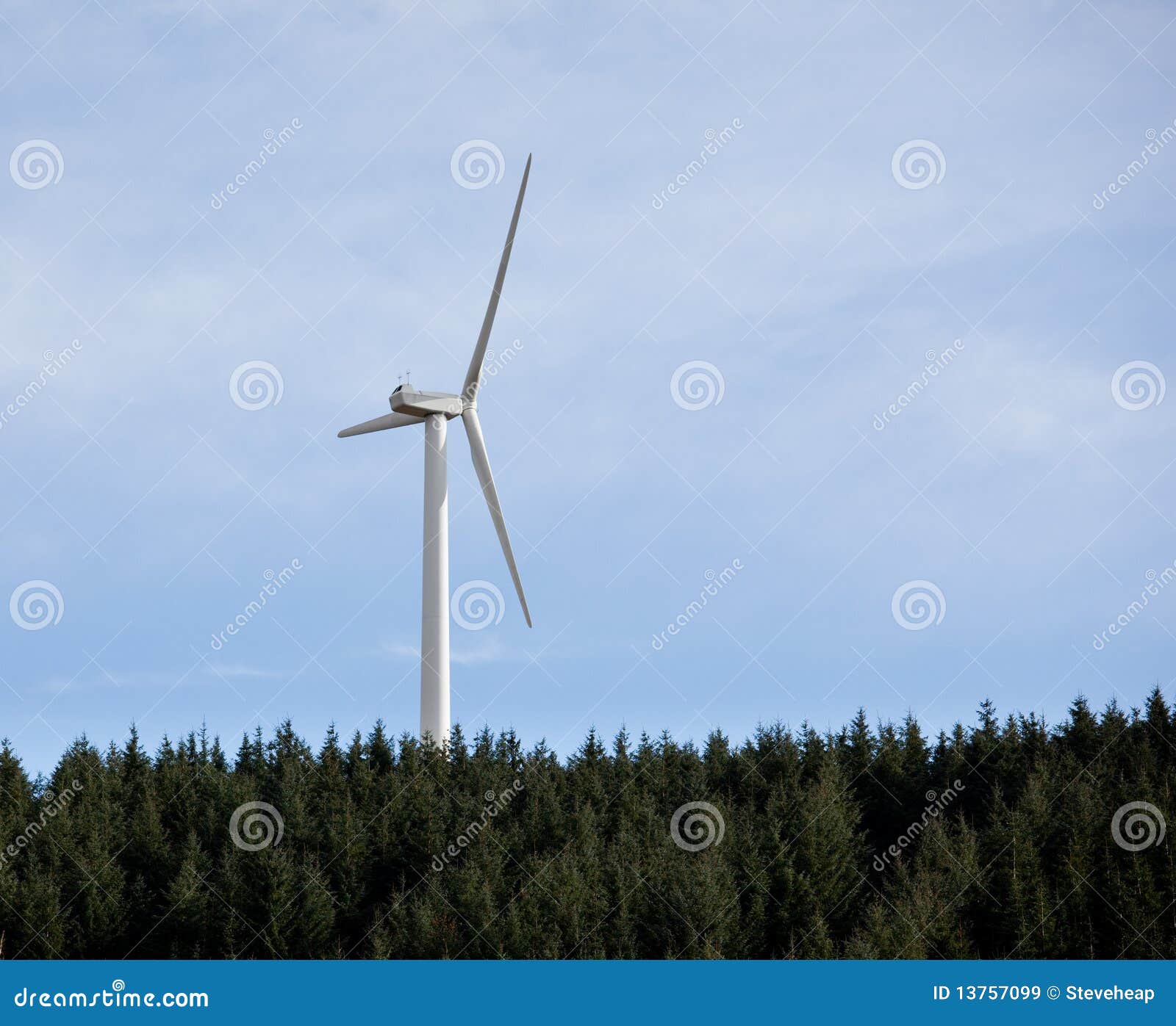 Single Wind Electricity Generator Stock Image - Image of grass ...