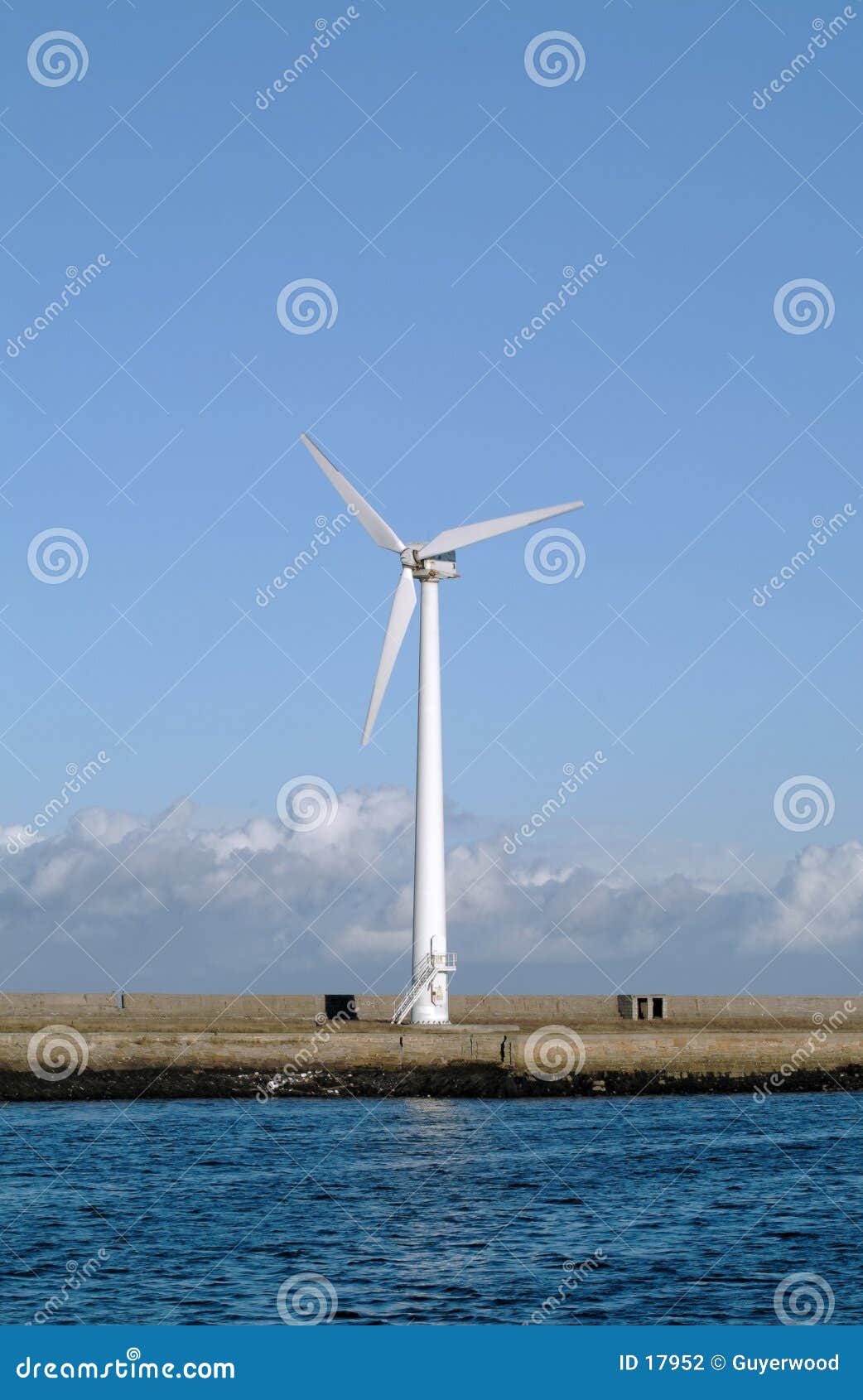 Single wind turbine stock photo. Image of electricity, power - 17952