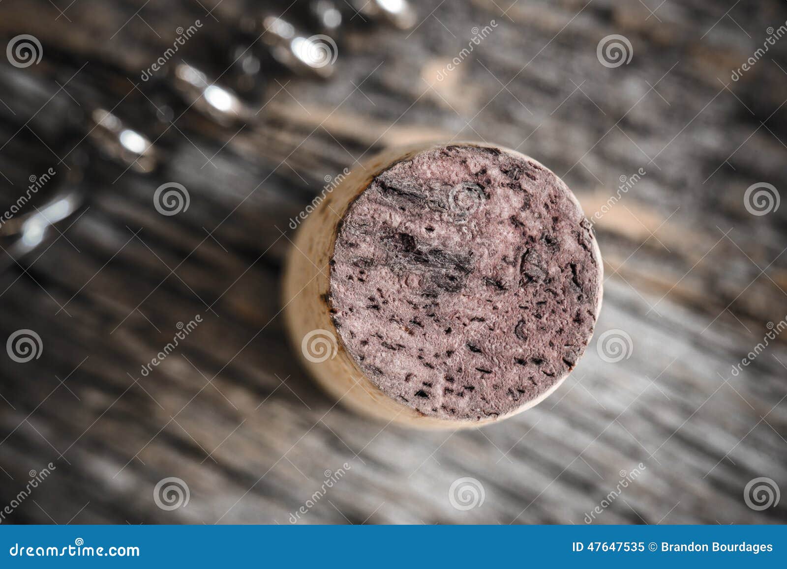 Single Wine Cork stock image. Image of grape, opener - 47647535