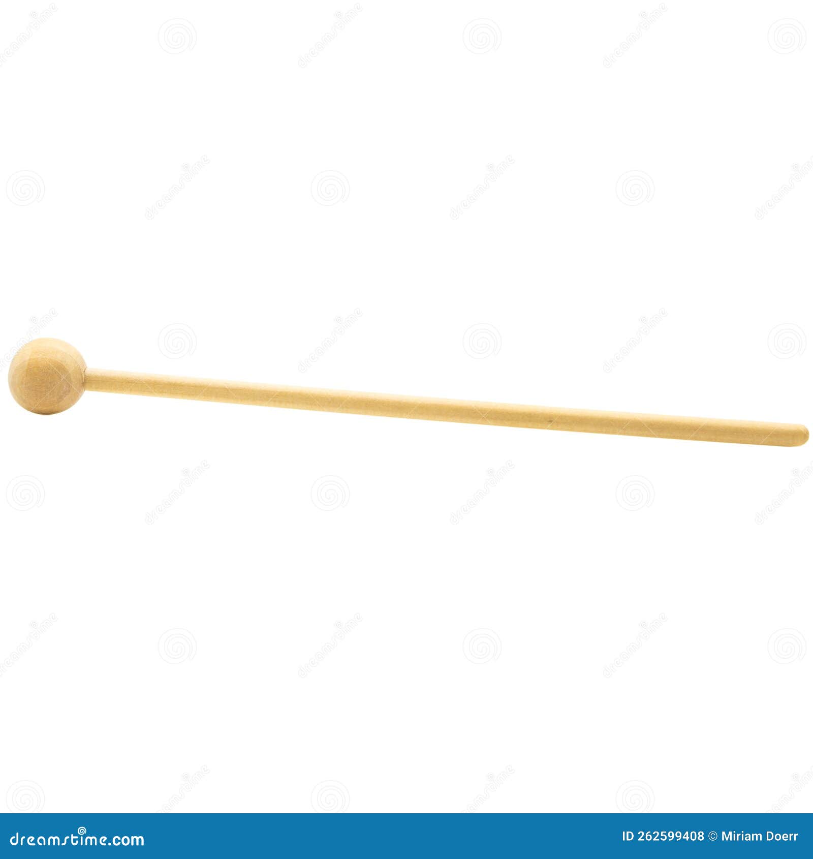 A single wooden drum stick stock photo. Image of object - 262599408