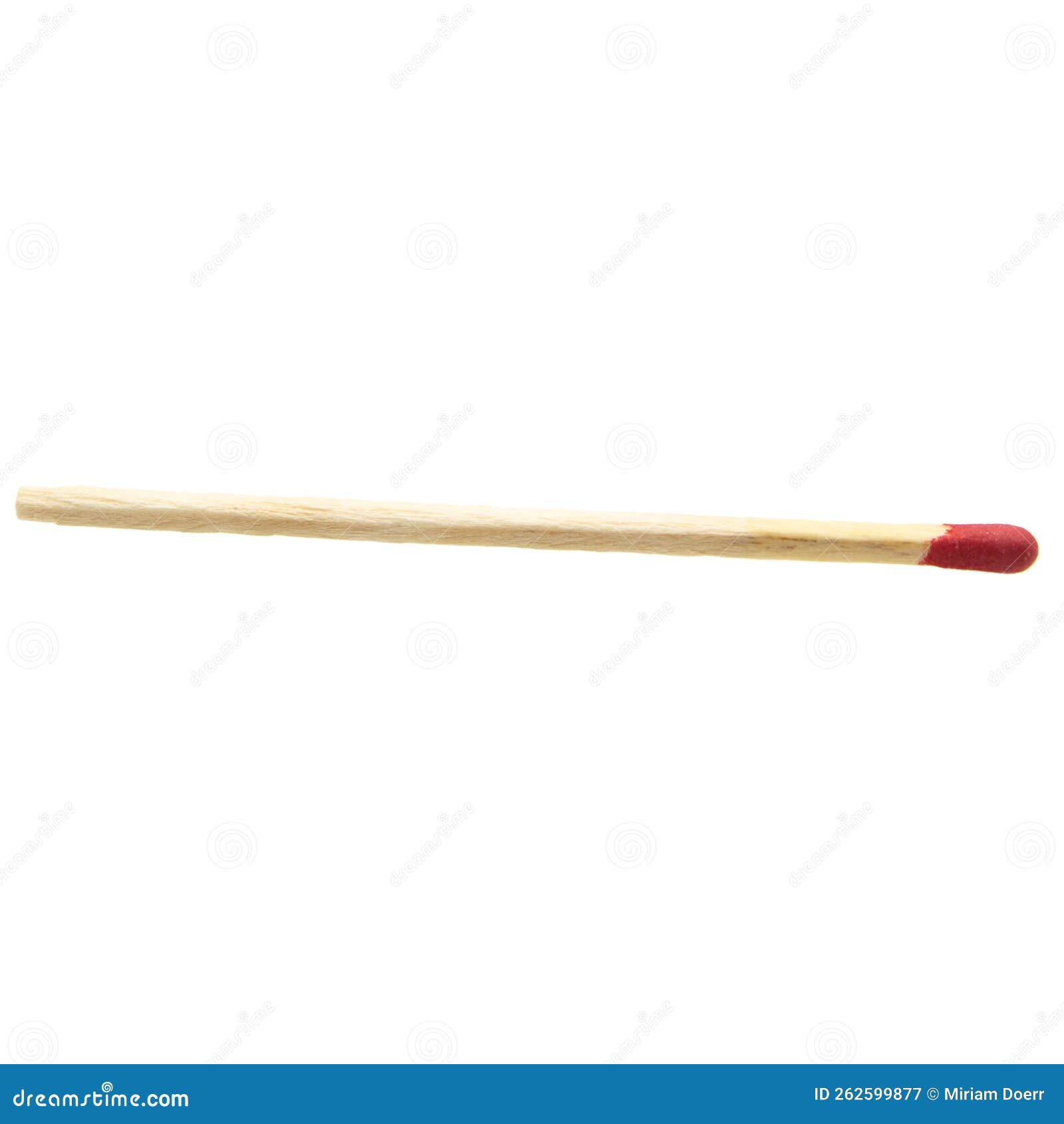 A Single Wooden Match with Red Head Stock Image - Image of danger ...