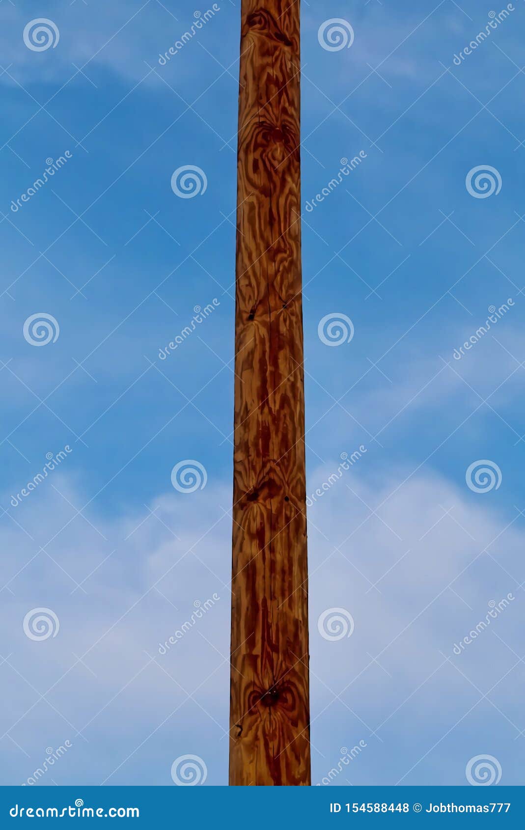 The Photo of the Single Wooden Stick with Sky Background Stock Photo ...