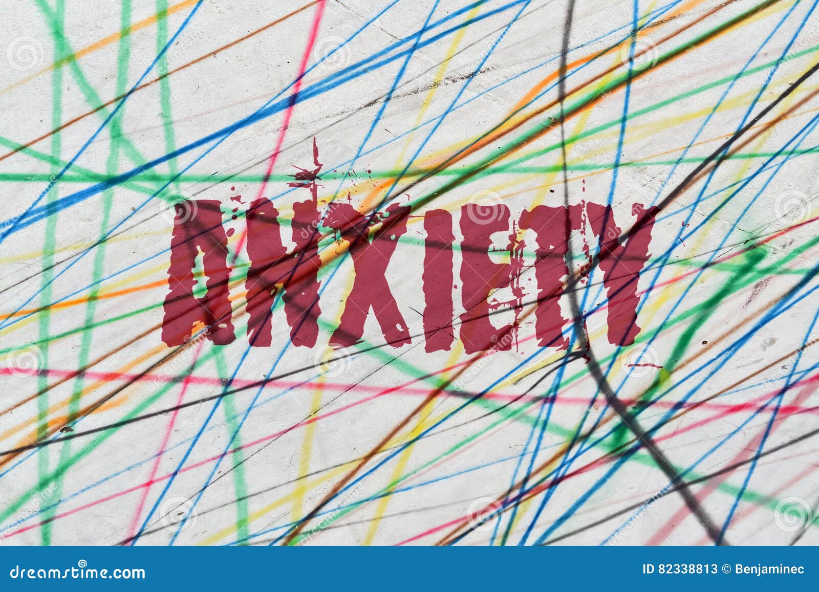 Single word Anxiety stock image. Image of metaphor, panic - 82338813