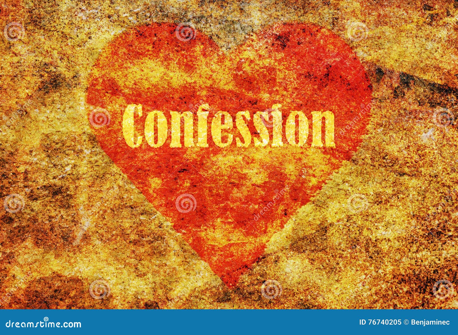 Single word Confession stock illustration. Illustration of religion ...