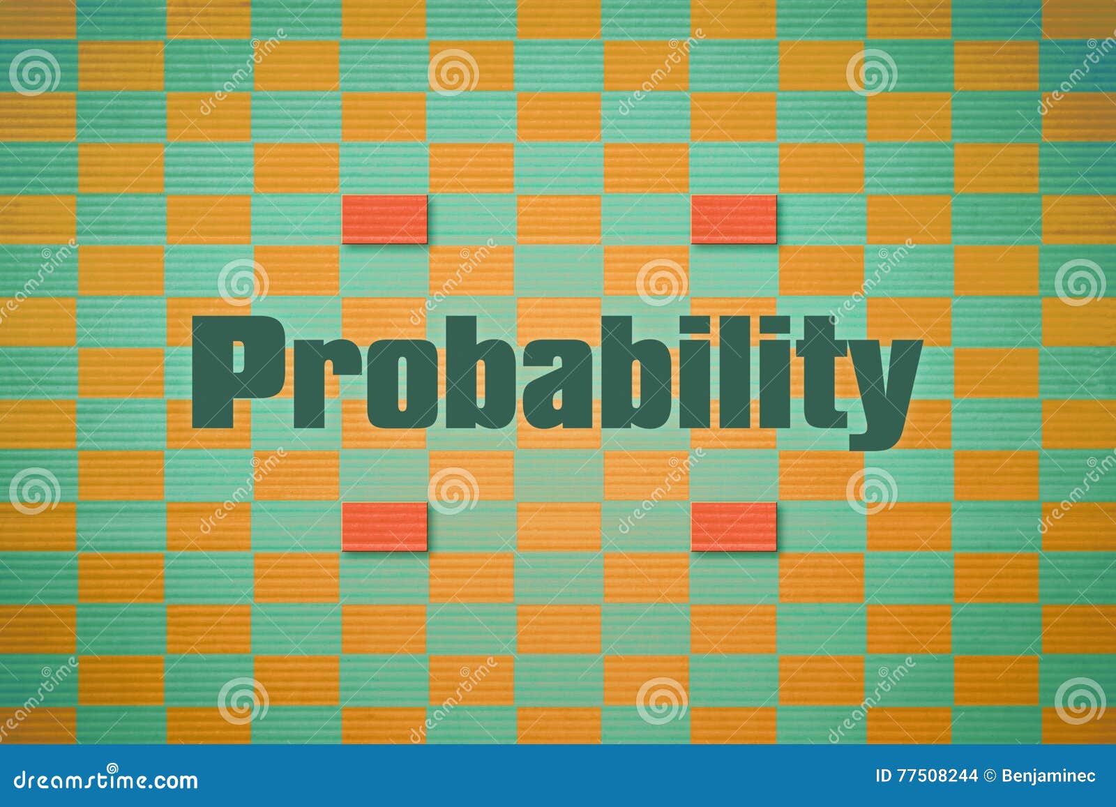 Single word Probability stock illustration. Illustration of school ...