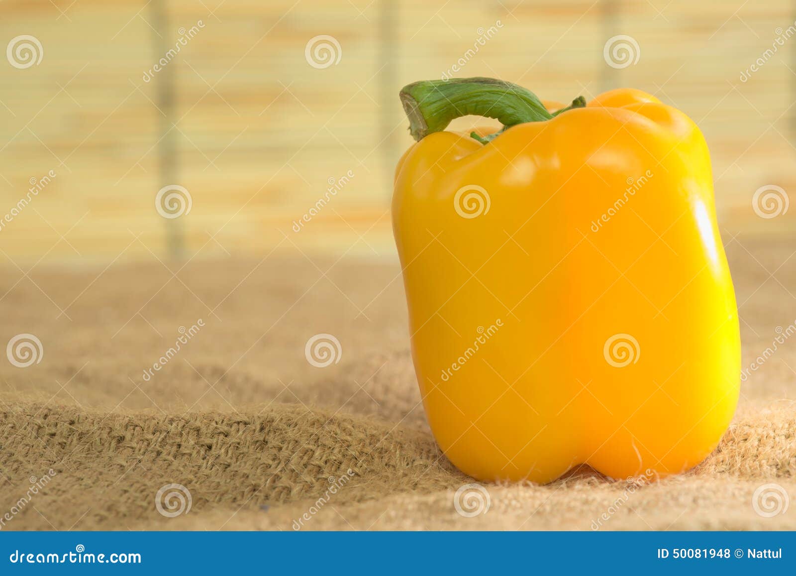 Single yellow bell pepper stock photo. Image of fresh - 50081948