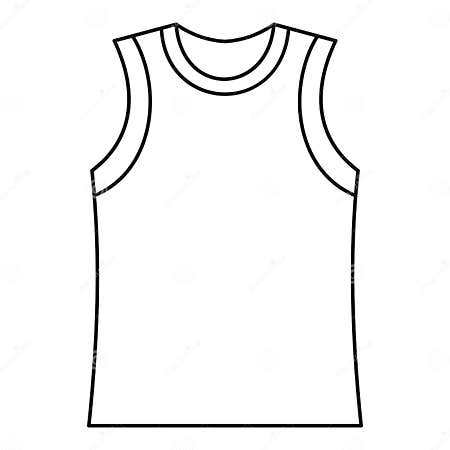 Singlet Icon, Outline Style Stock Vector - Illustration of model ...