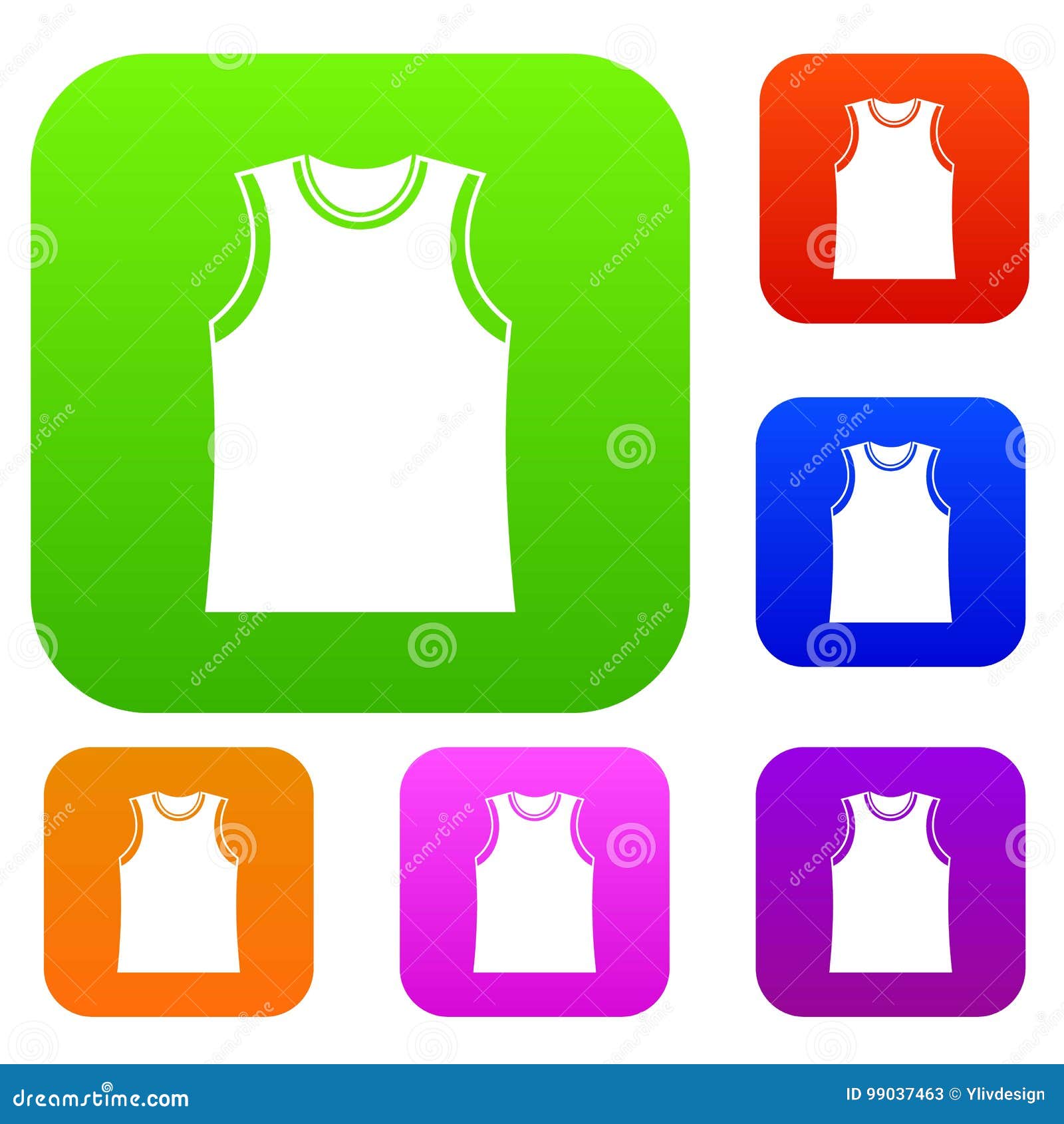 Singlet set collection stock vector. Illustration of isolated - 99037463