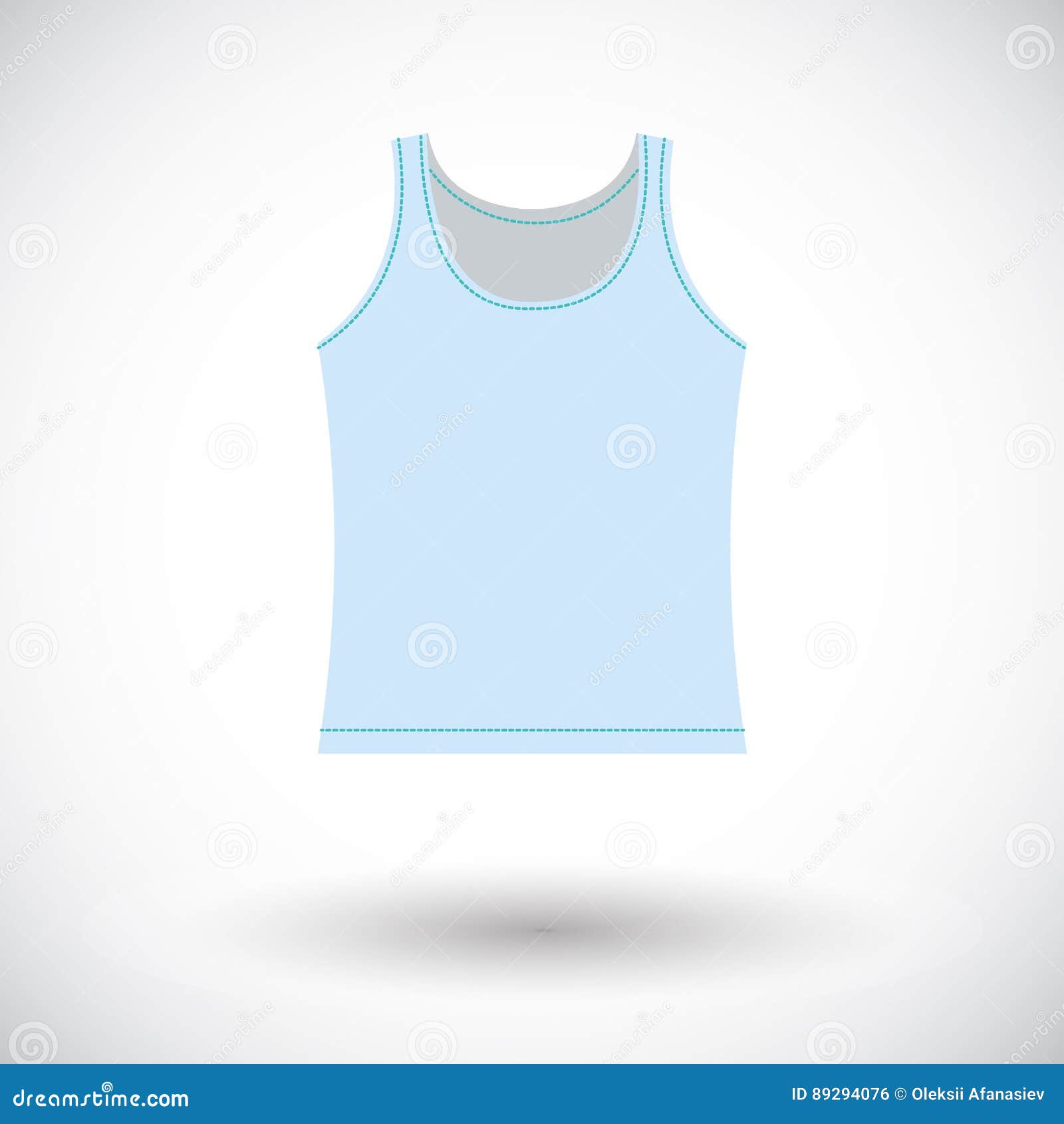 Singlet single icon. stock vector. Illustration of cotton - 89294076